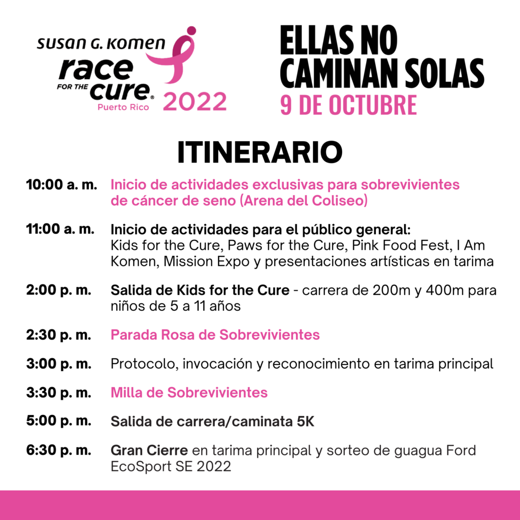 Regresa el evento "Race for the Cure" organizado por Susan G. Komen Puerto Rico - WIPR