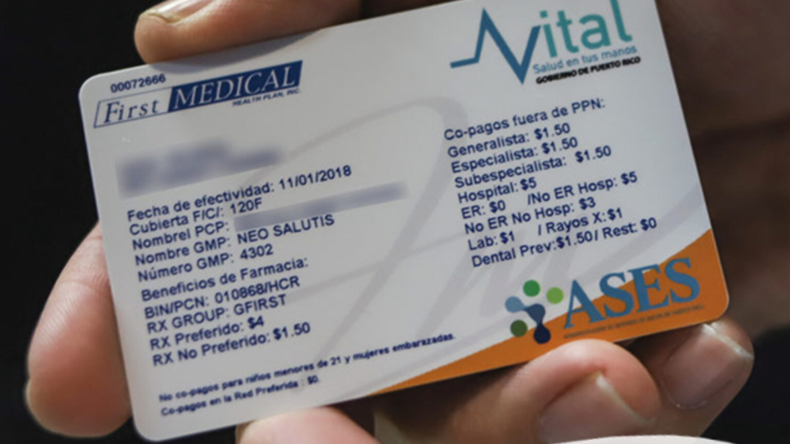 Beneficiarios de VITAL podrán cambiar de aseguradora el 1 de enero - WIPR